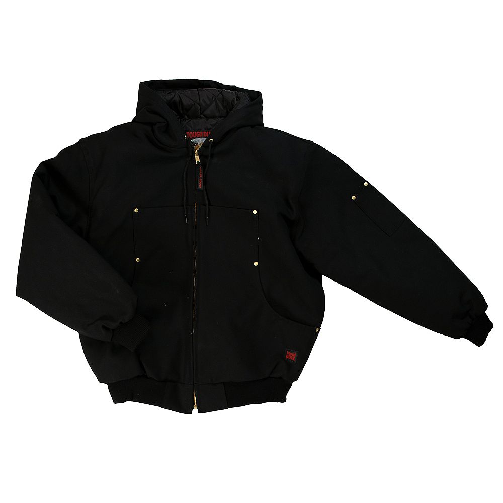 Tough Duck Hooded Bomber Jacket Blk 3Xl | The Home Depot Canada