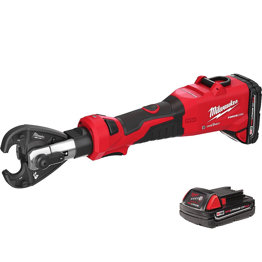 Milwaukee Tool M18 18V Lithium-Ion Cordless FORCE LOGIC 6-Ton Utility ...