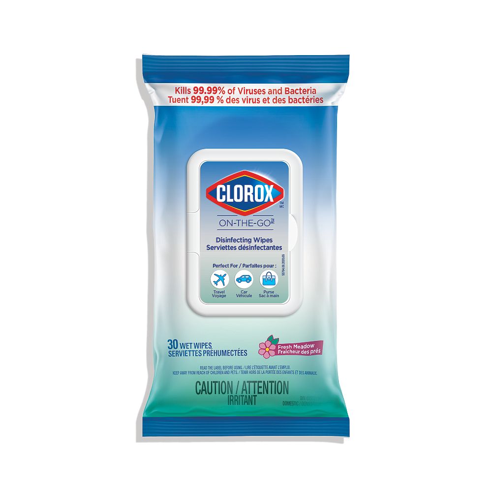 Clorox Clorox ON-THE-GO Disinfecting Wipes Fresh Meadow, 30 Count | The ...