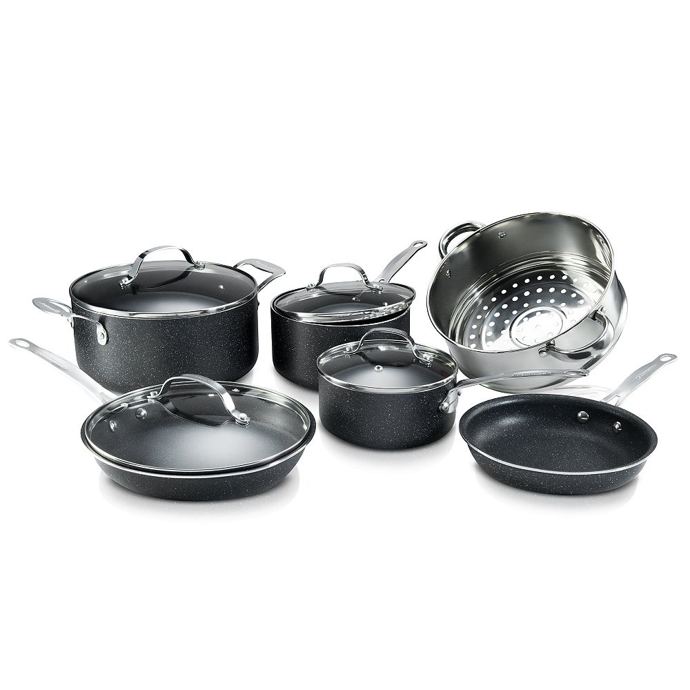 Granite Stone Diamond 10 Piece Aluminum Ultra Durable Non Stick Diamond