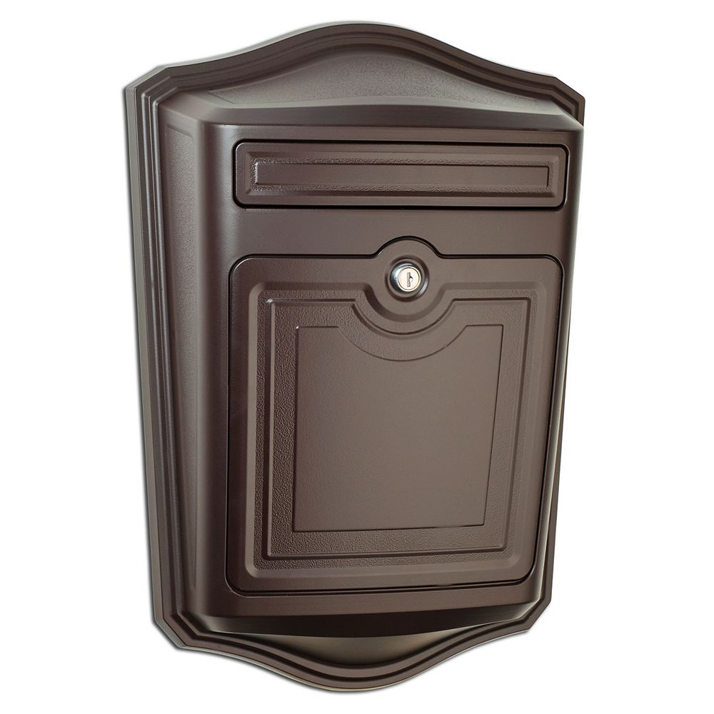 Architectural Mailboxes Maison Locking Wall Mount Mailbox Rubbed Bronze ...