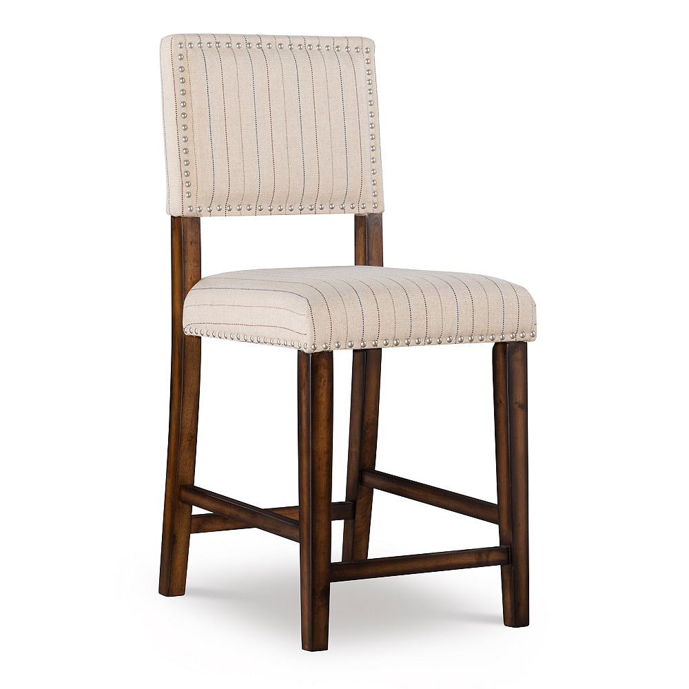 Linon Home Décor Products Brook Brown Counter Stool | The Home Depot Canada