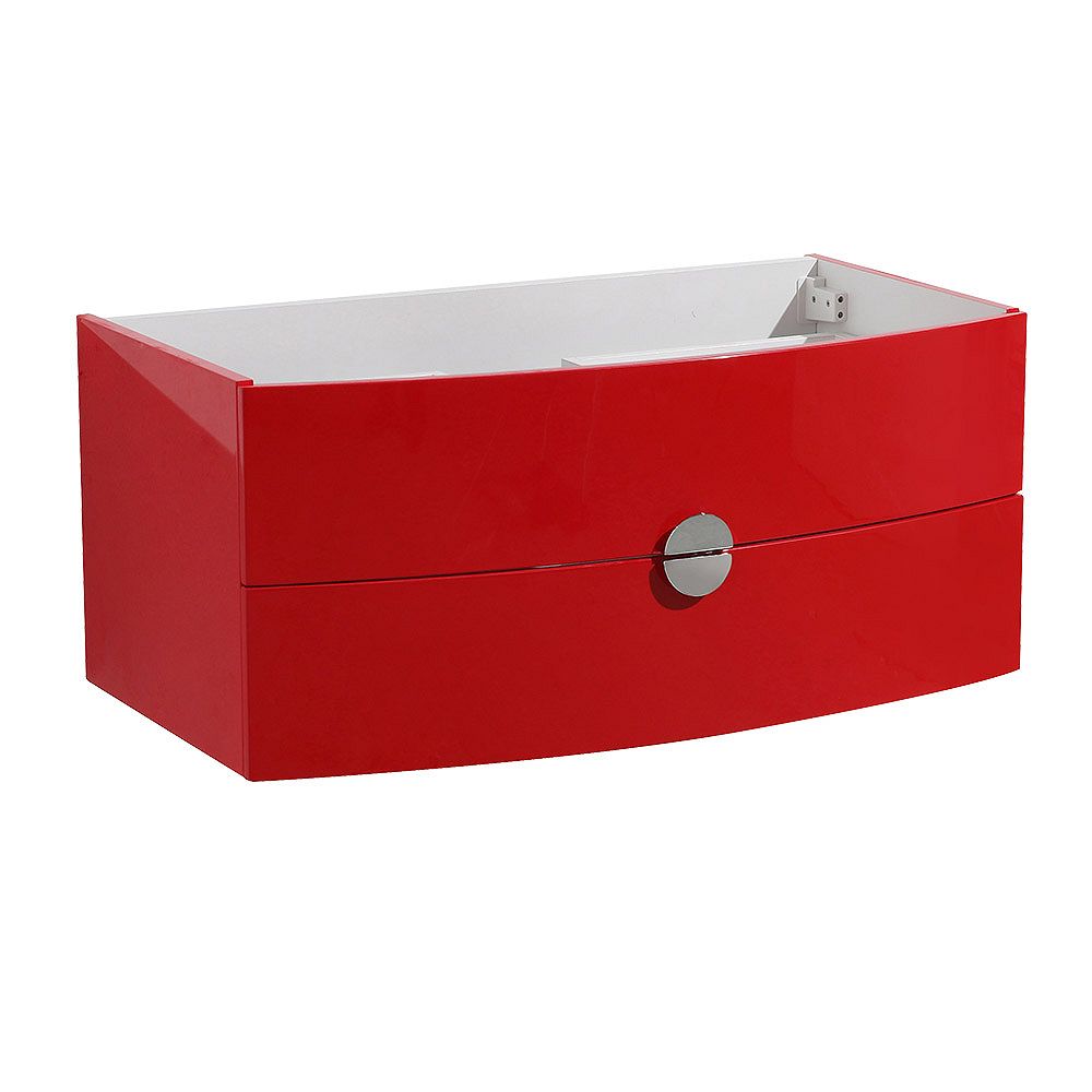 Fresca Energia 36 in. Red Wall Hung Modern Bathroom Vanity Only | The ...