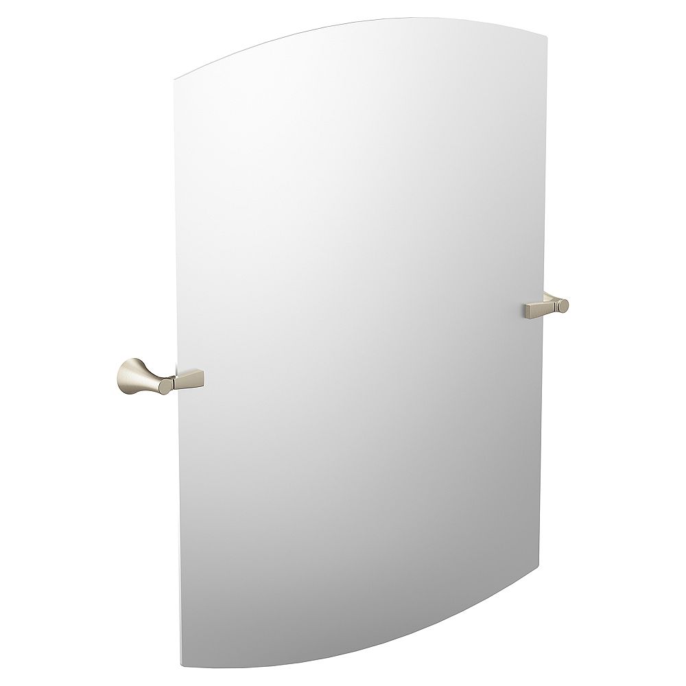 MOEN Flara 37.75-inch x 30.5-inch Frameless Pivoting Wall Mirror in ...