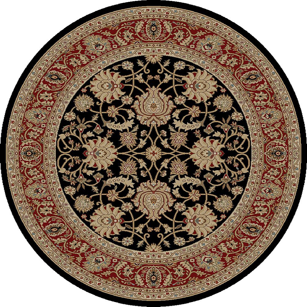 Concord Global Trading Ankara Mahal Black 7 ft. 10-inch Indoor Round ...