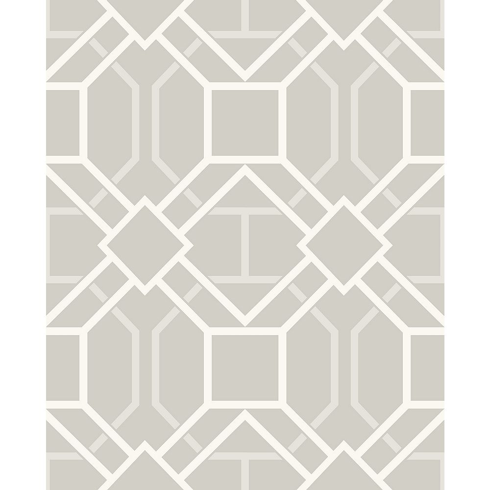 Advantage Dauphin Bone Lattice Wallpaper | The Home Depot Canada