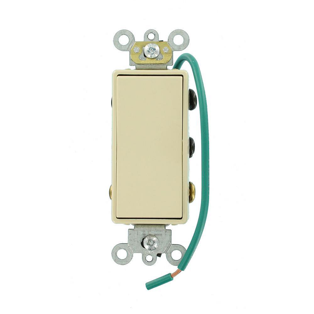 Leviton Decora 15A Switch Double-Pole Double Throw Center Off ...