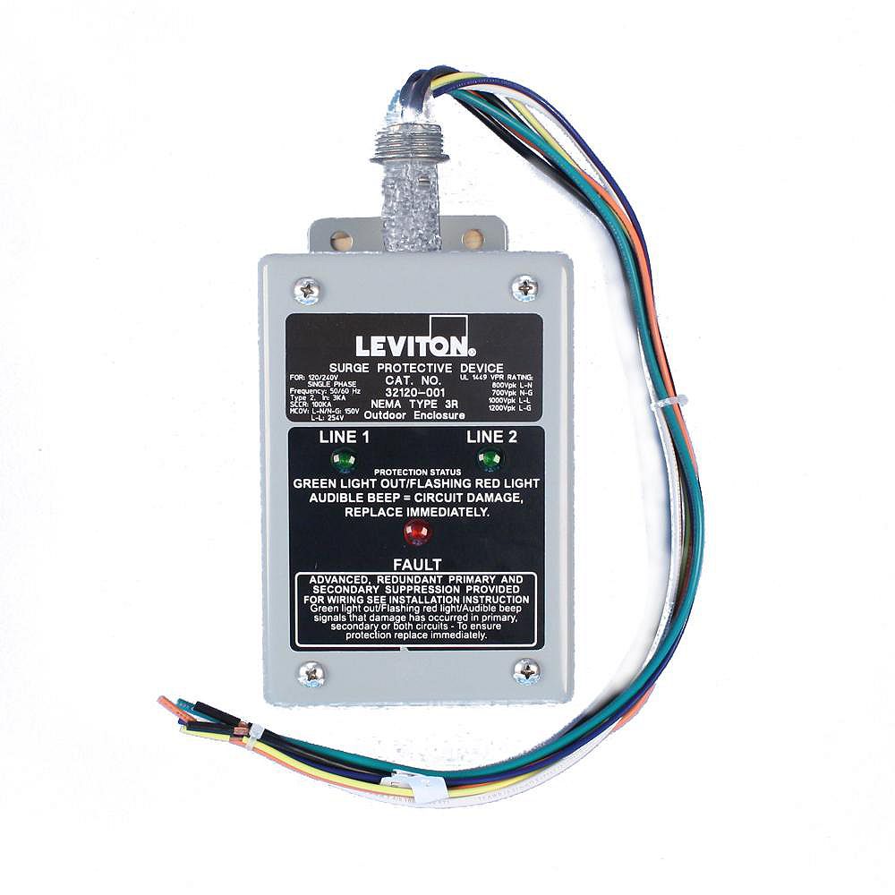 Leviton 120/240-Volt Single Phase Surge Panel | The Home Depot Canada