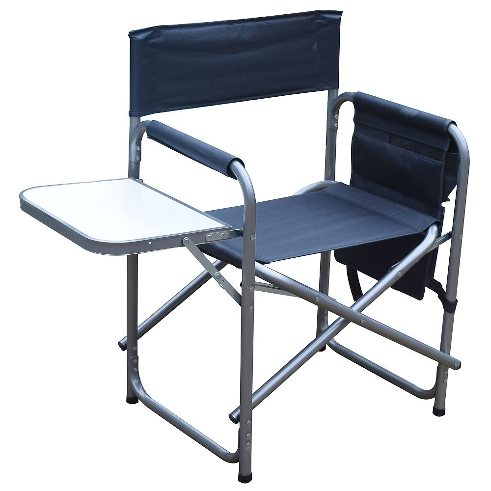 F.Corriveau International Chaise de directeur pliante avec plateau et ...