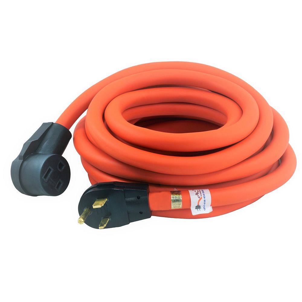 AC WORKS® 10ft. Super Heavy-Duty STW 8/3 6-50 Welder Extension Cord ...
