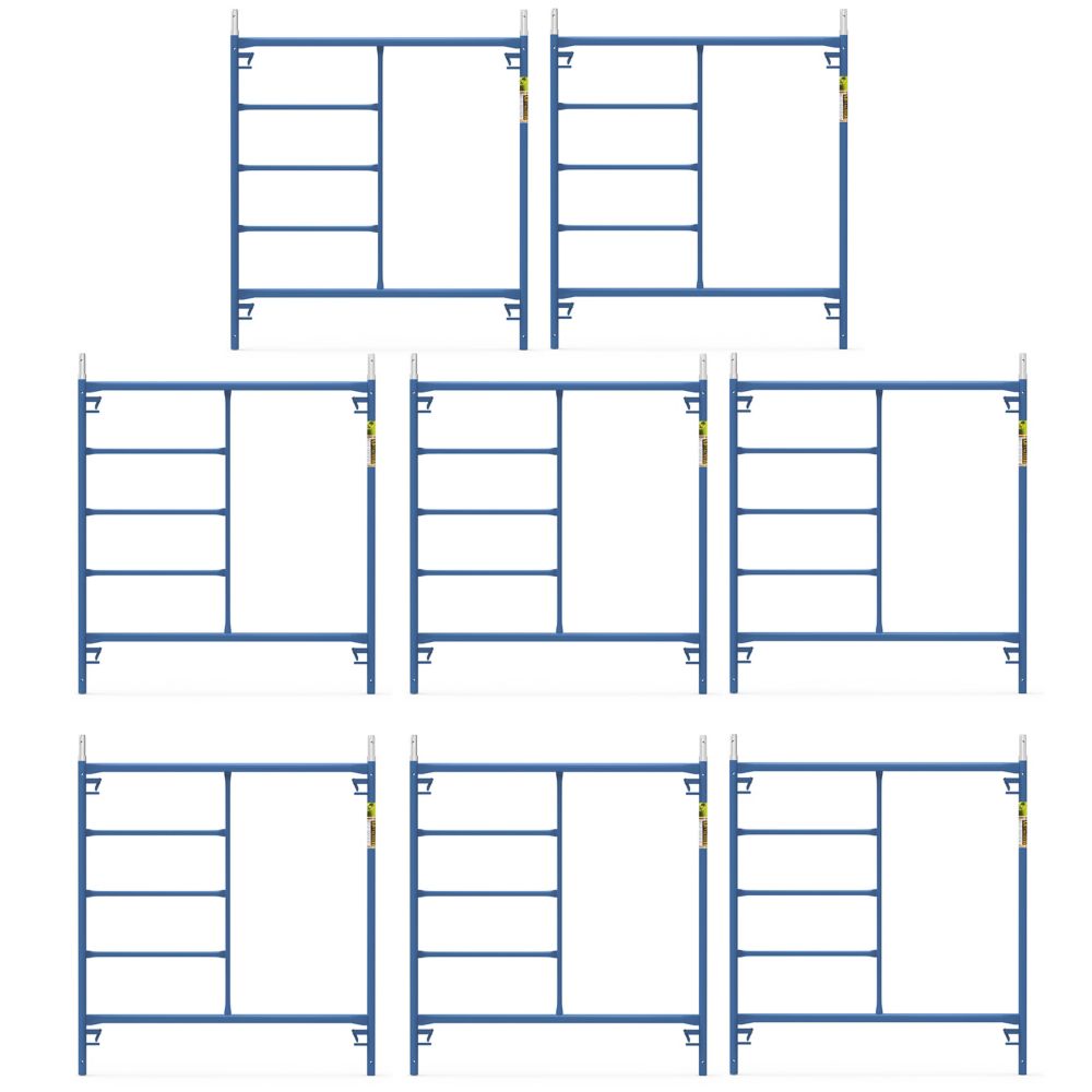 Metaltech Saferstack 5 ft. x 5 ft. Scaffold Frame (8-Pack) | The Home ...