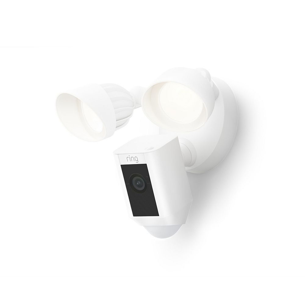 Ring Floodlight Camera Wired Plus in White | The Home Depot Canada Ring Floodlight Camera Wired Plus in White | The Home Depot Canada
