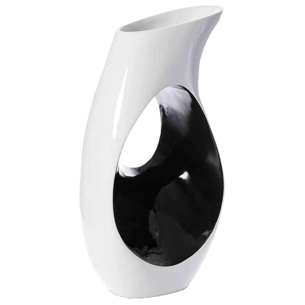 Uniquewise White Unique Shaped Modern Floor Vase - Large | The Home ...