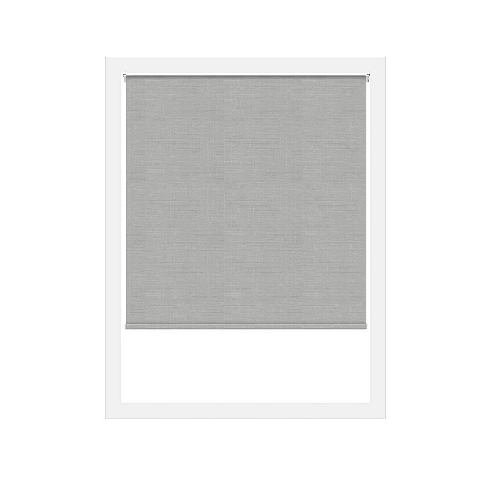 Off Cut Shades Light Grey Lima Privacy Zero Gravity Roller Shade - 55 x ...