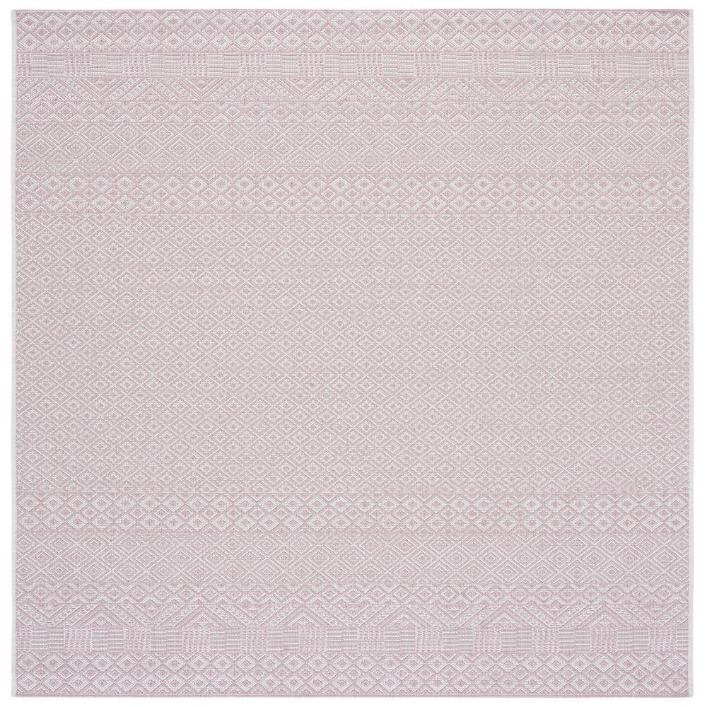 Safavieh Courtyard Franklin Ivory / Soft Pink 6 ft. 7-inch x 6 ft. 7 ...