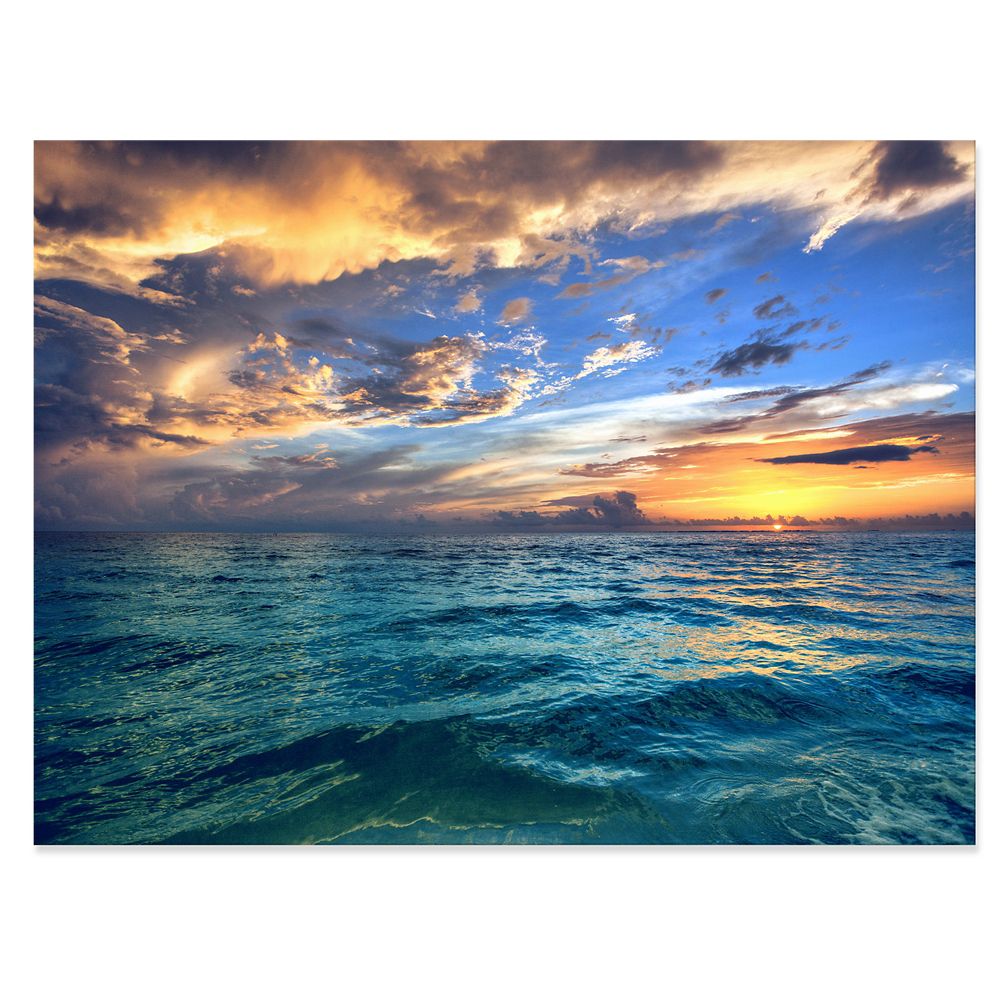 Designart Plage tropicale exotique au coucher du soleil - Art de toile ...