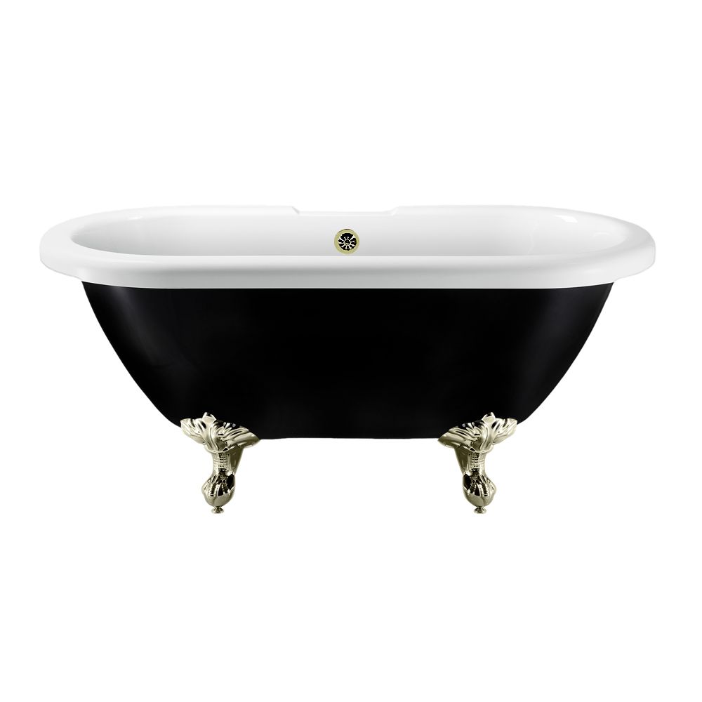 Streamline 59 po. Baignoire Streamline NPT91120BNK-BNK Bain Sur Pieds ...